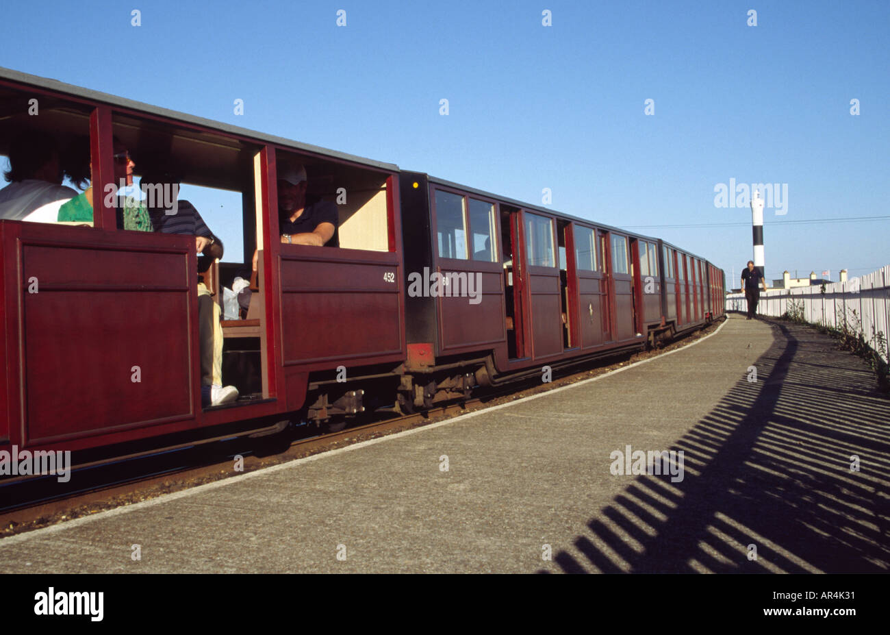 Miniature railway at Dungeness Station Kent England Stock Photo - Alamy