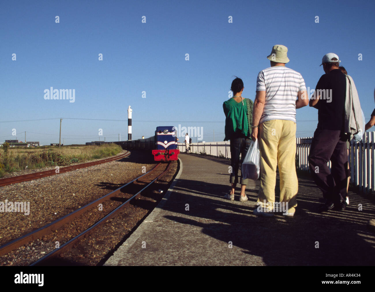 Miniature railway at Dungeness Station Kent England Stock Photo - Alamy