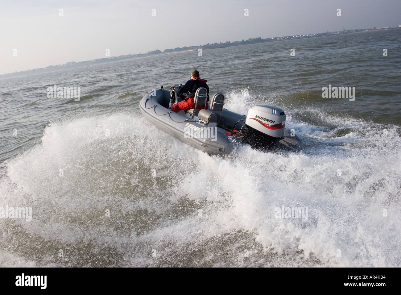 speedboat speeding about in the sea Stock Photo - Alamy