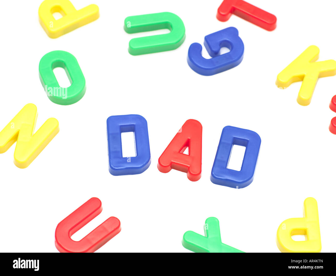 Letters spelling dad Stock Photo - Alamy
