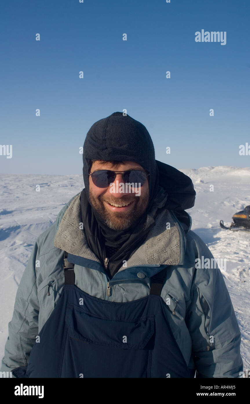 photographer Steven Kazlowski along the Arctic coast 1002 area of the ...