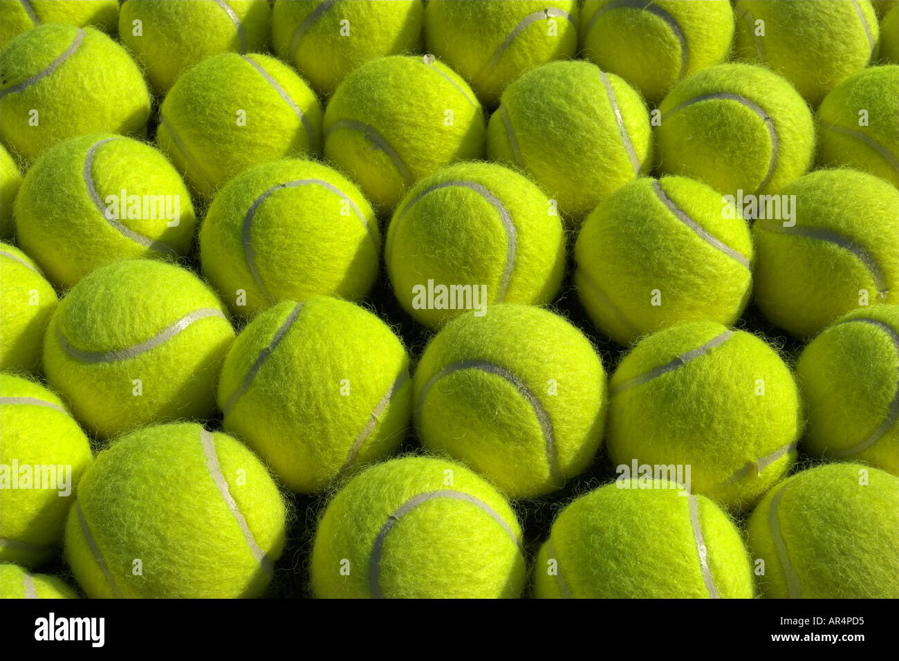 Row tennis balls hi-res stock photography and images - Alamy