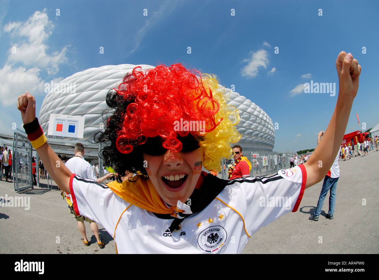 german football fans in Munich Stock Photo - Alamy