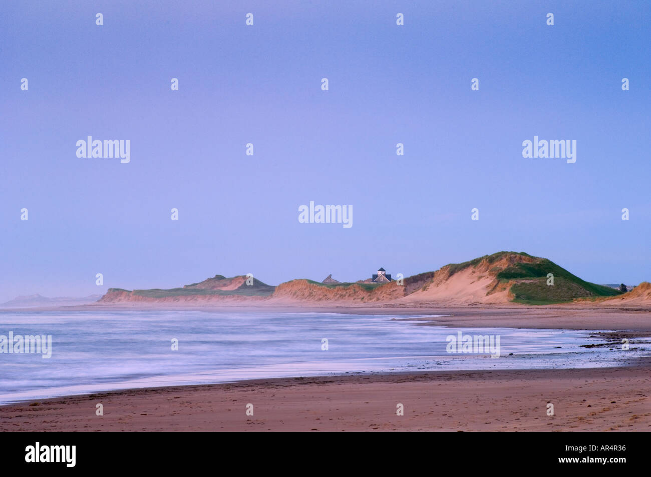 Beach and sand dunes at Crowbush Cove on the northeast coast of Prince ...
