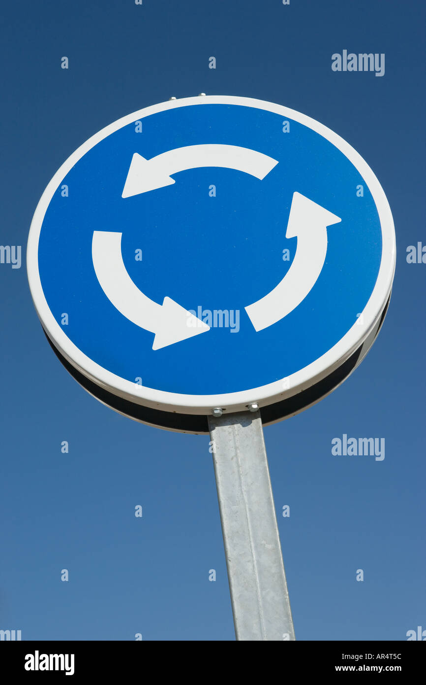 Roundabout Sign Stock Photos & Roundabout Sign Stock Images - Alamy