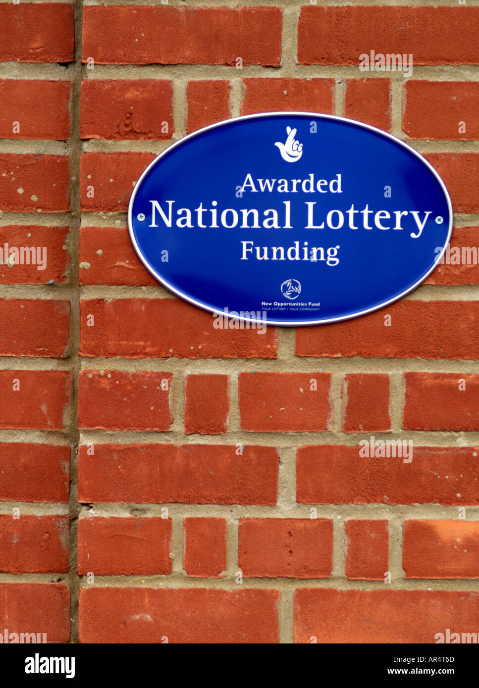 National Lottery Award Sign Stock Photo - Alamy