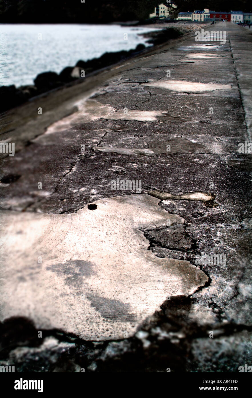 Sea Wall at Howth Ireland Stock Photo - Alamy