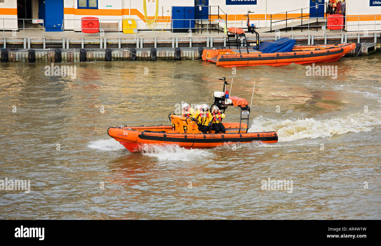 Boats on RNLI lifeboat station,London,UK Stock Photo - Alamy