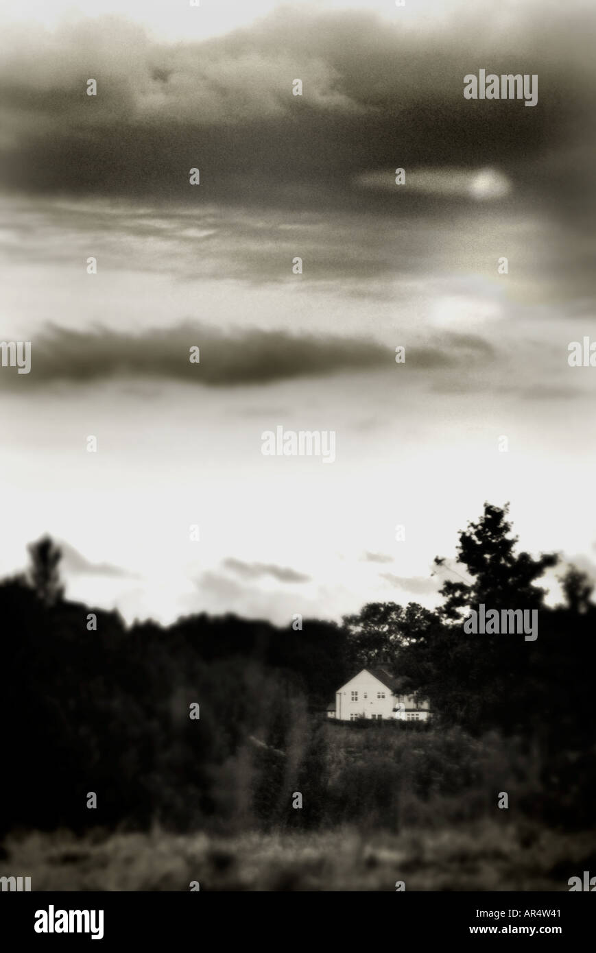 isolated country house Stock Photo - Alamy