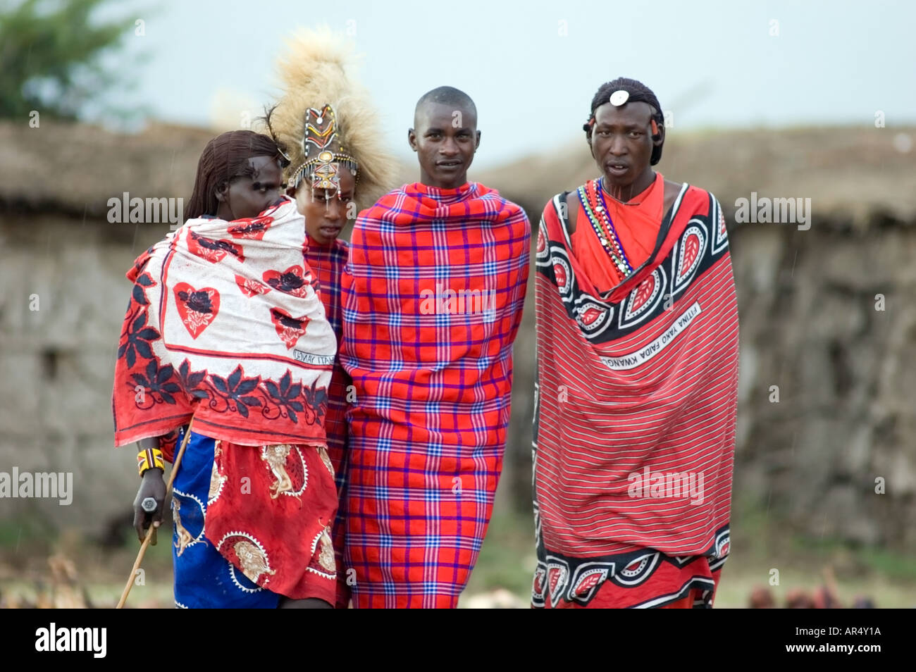 African tribe in tribal garb hi-res stock photography and images - Alamy