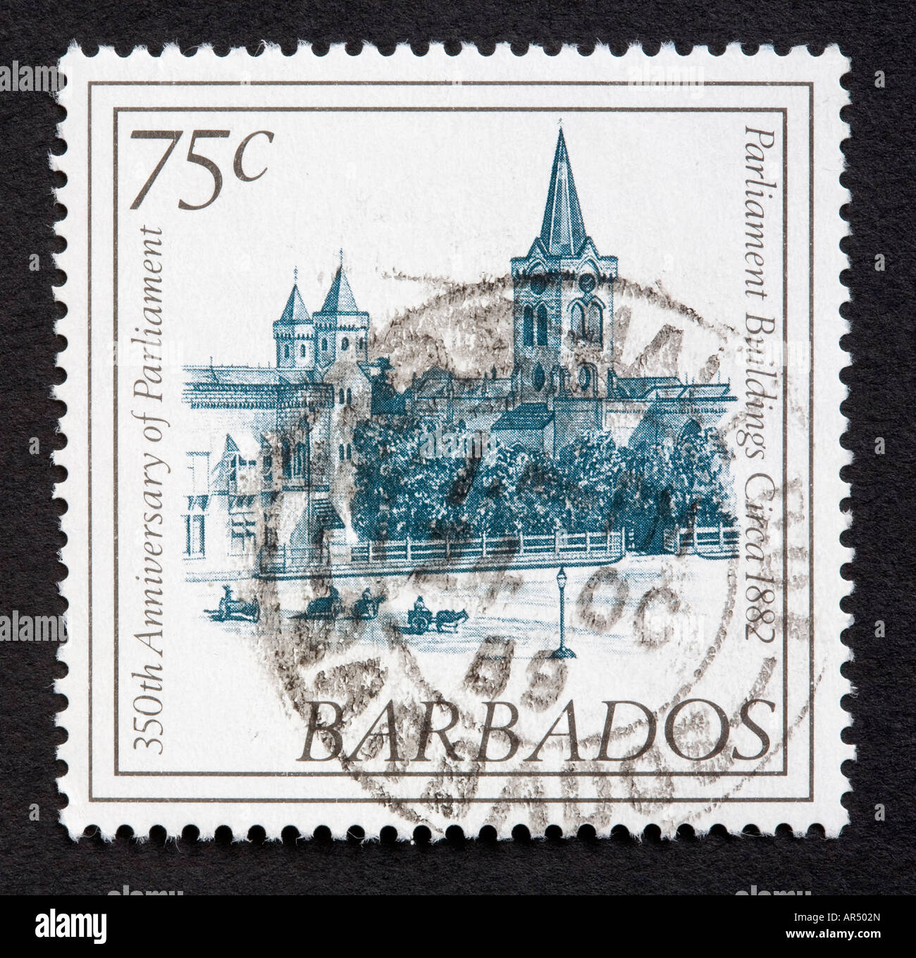 Barbados postage stamp hi-res stock photography and images - Alamy