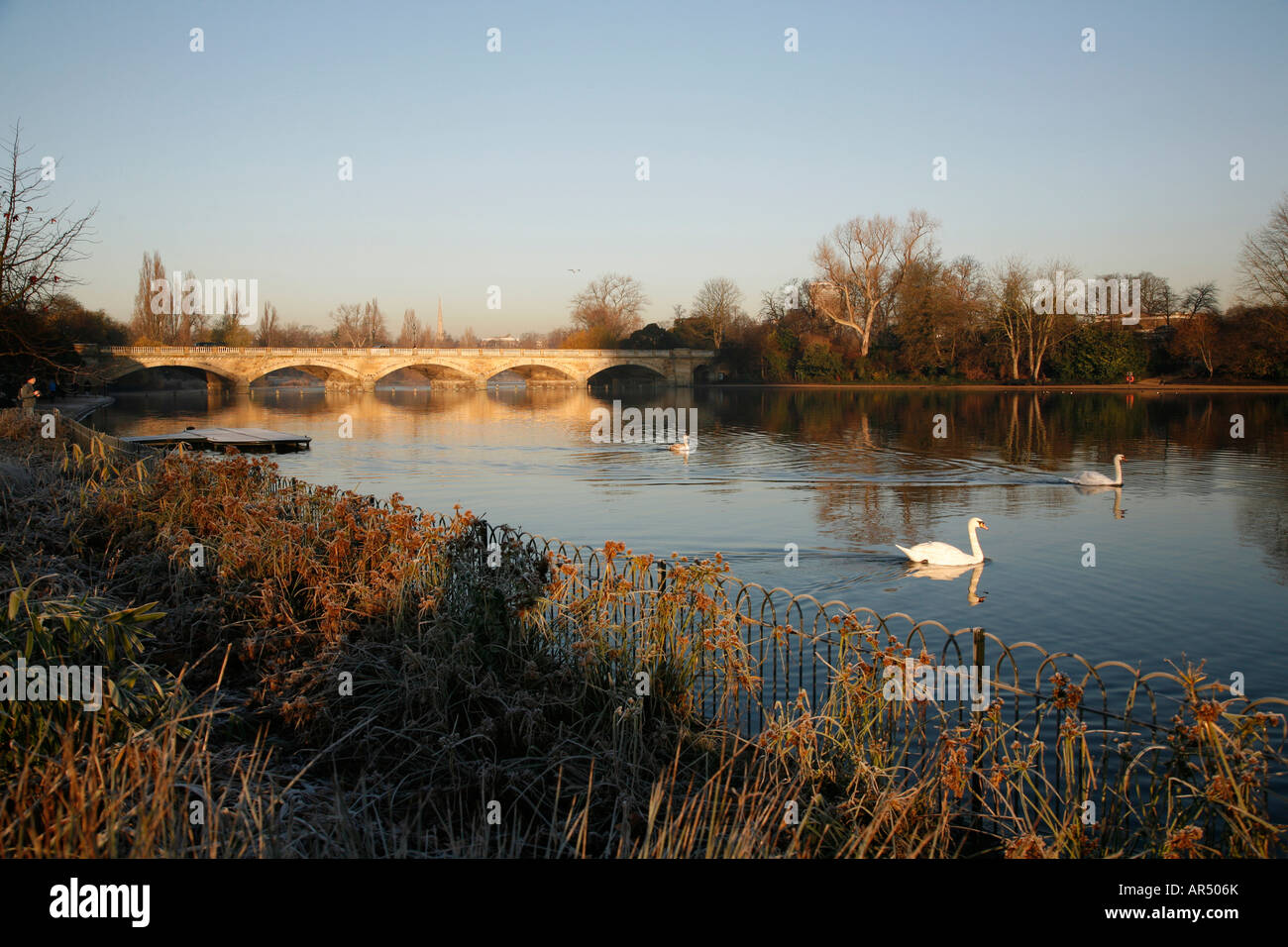 Serpentine Bridge in Hyde Park, London Stock Photo - Alamy