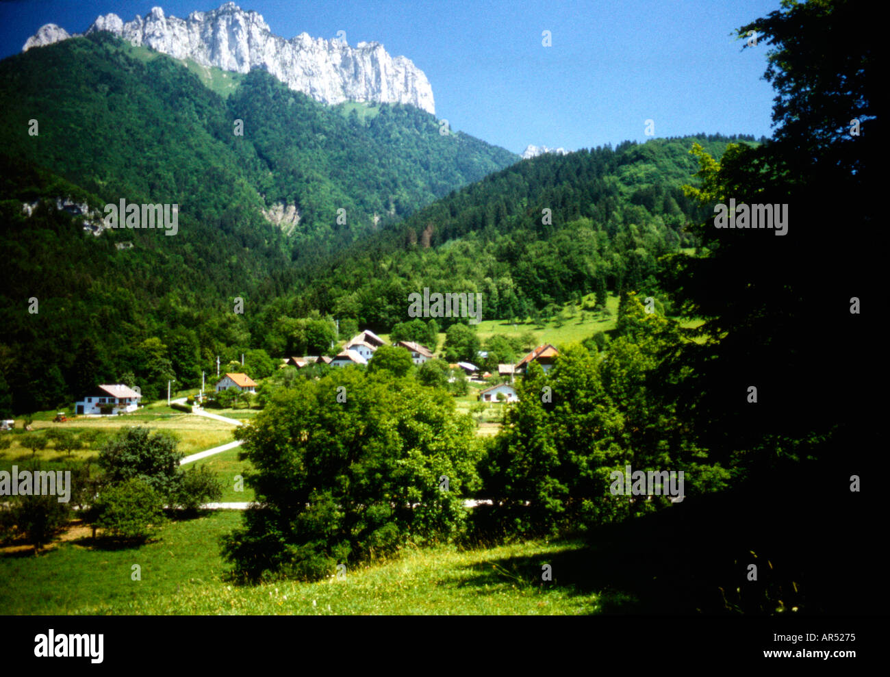 Alpine village Haut Savoie france Stock Photo - Alamy
