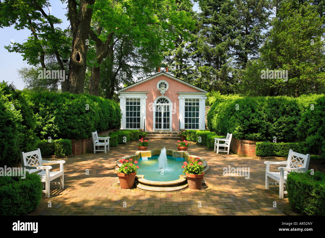 Pink Pavilion, Glen Burnie, Winchester, Virginia, USA Stock Photo - Alamy