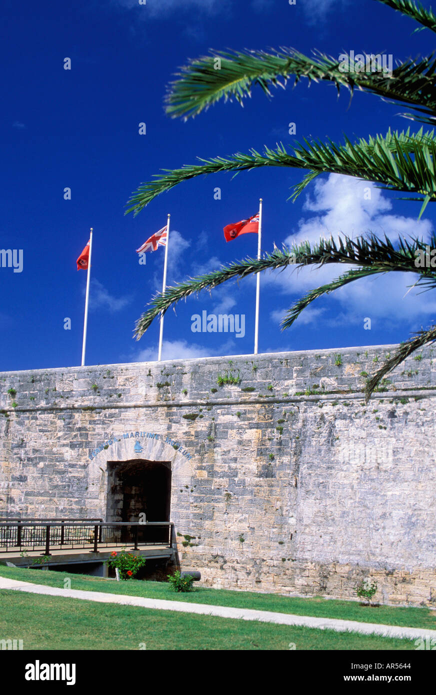Entrance to Bermuda Maritime Museum Royal Naval Dockyard West End Sandy ...