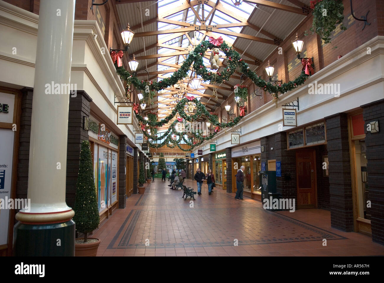Llandudno Shopping Centre Stock Photo - Alamy