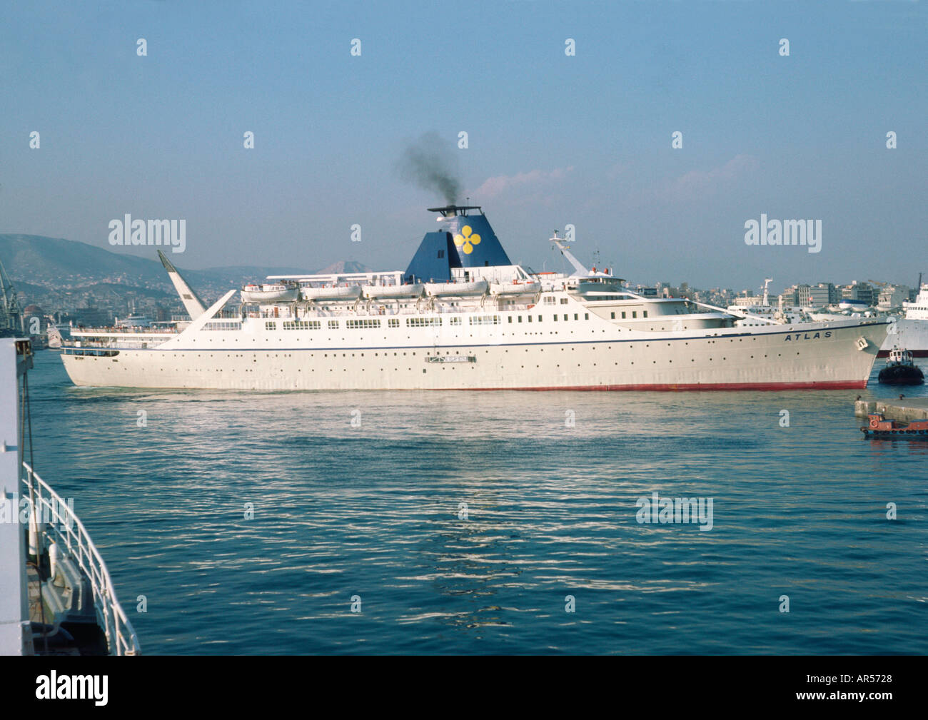 mv Atlas in Piraeus Greece in 1985 Stock Photo - Alamy