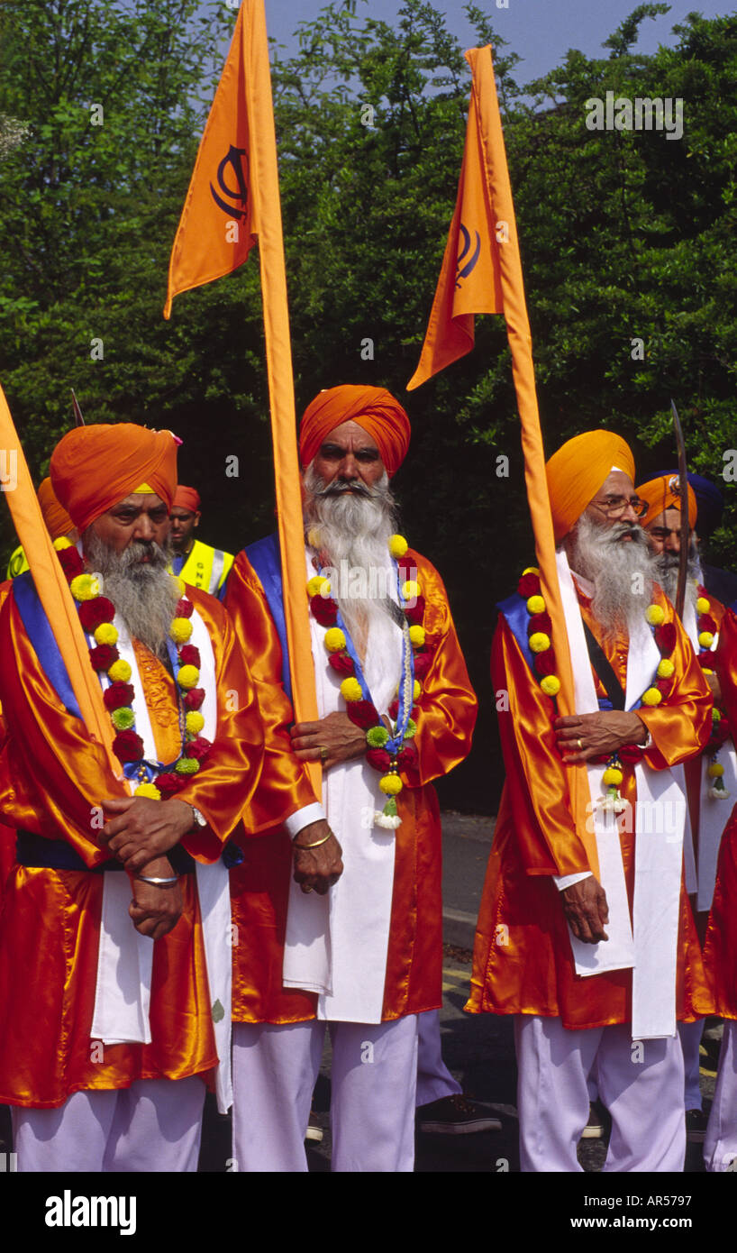 Sikh traditional dress worn at the Vaisakhi celebrations in Coventry ...