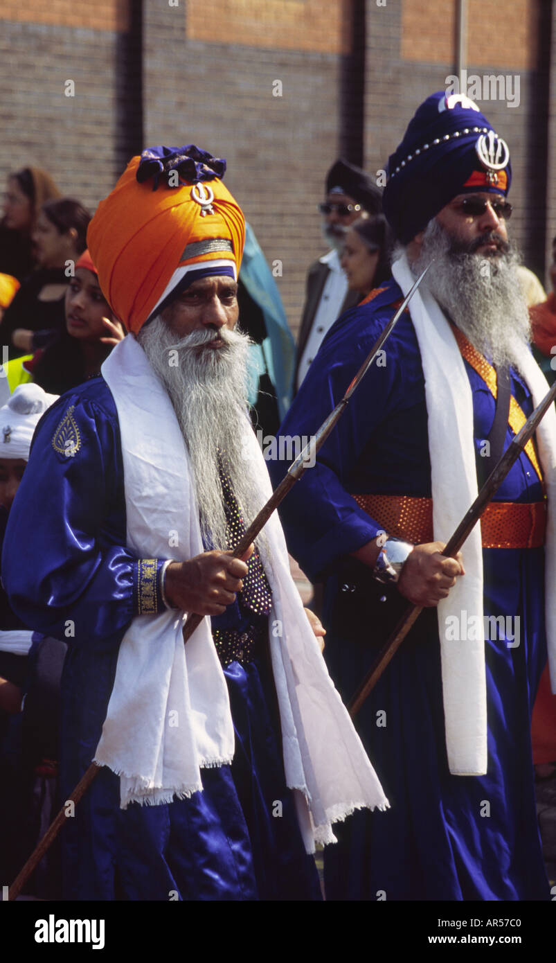Sikh traditional dress worn at the Vaisakhi celebrations in Coventry ...