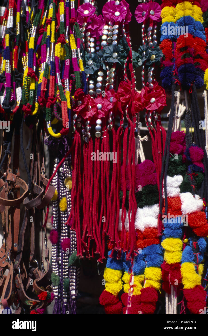 Colourful camel tack Pushkar Rajasthan India Stock Photo - Alamy
