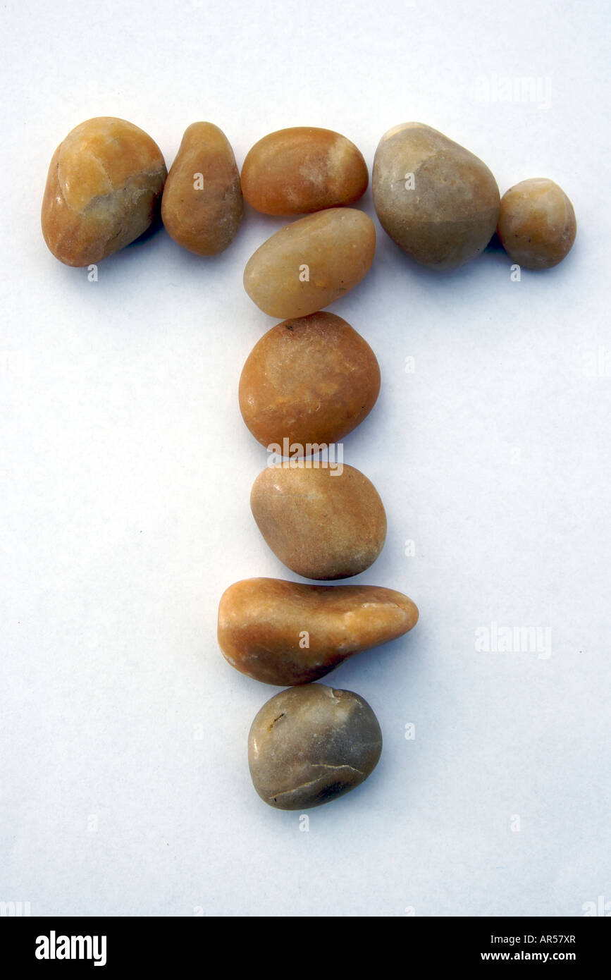 Stone Alphabet Letter T Stock Photo - Alamy
