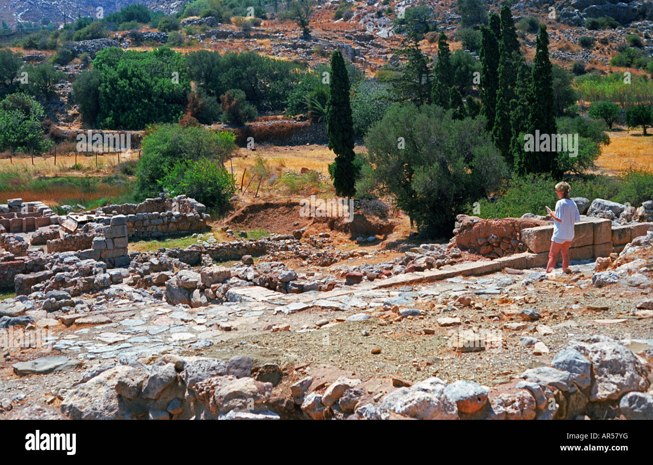 Zakros Archaeological Site, Crete, Greece Stock Photo - Alamy