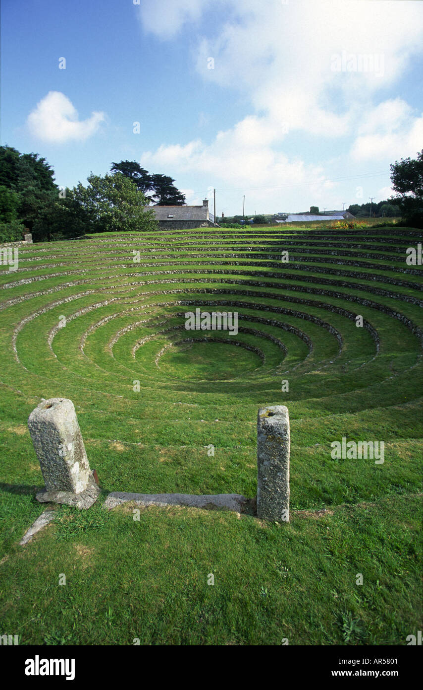 Gwennap Pit Cornwall UK Stock Photo - Alamy