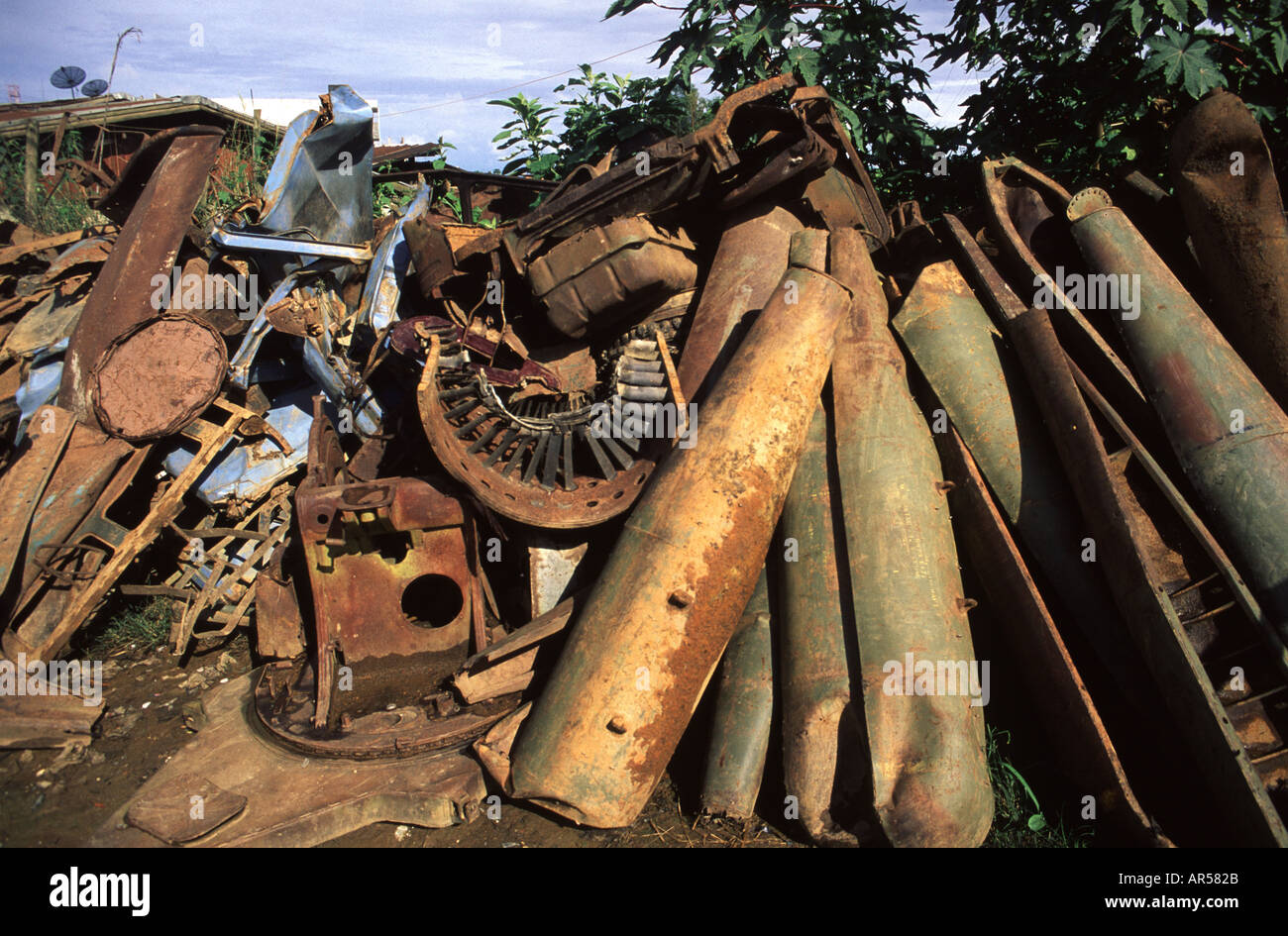cluster bomb casings Phonsavan Laos Stock Photo - Alamy