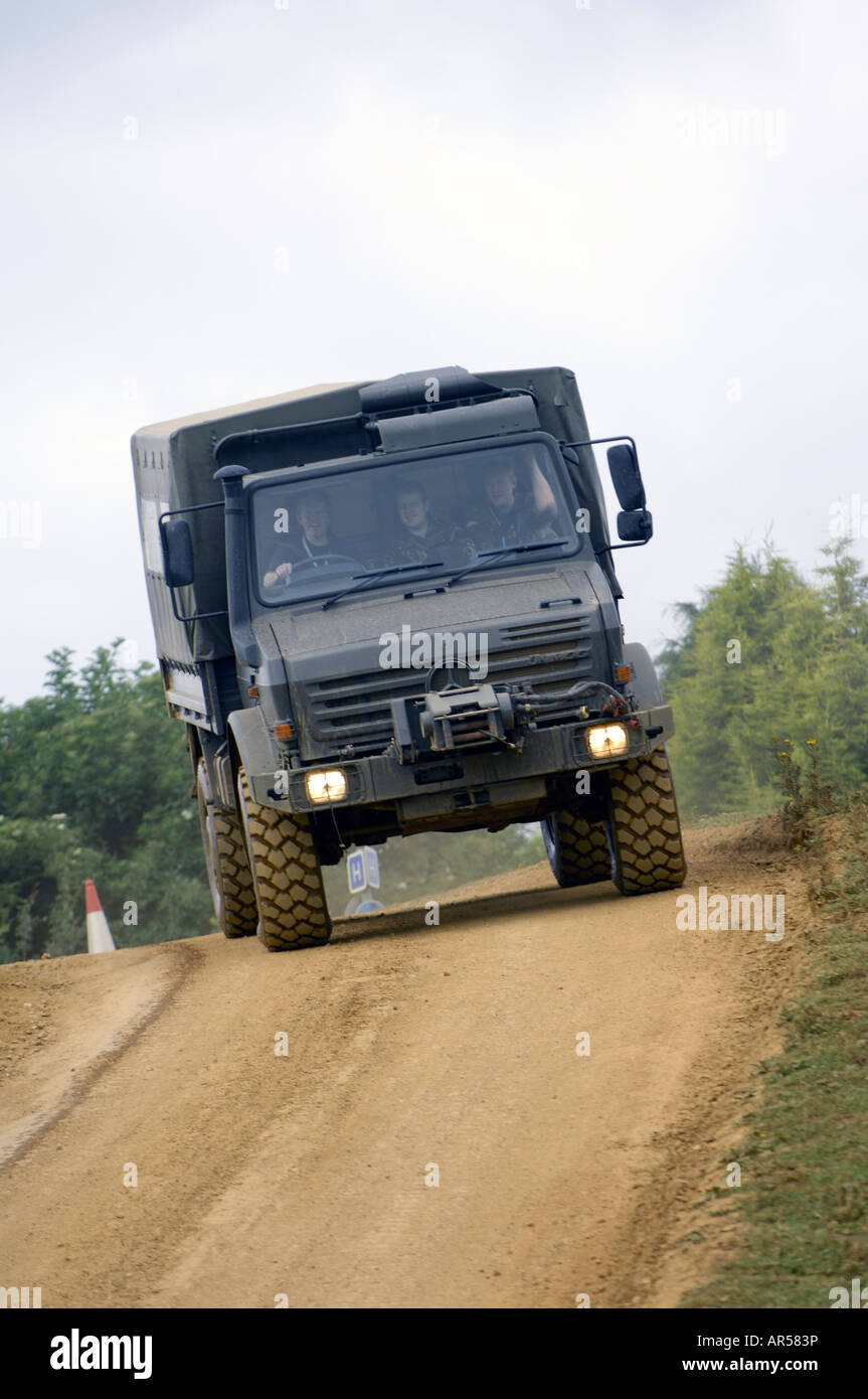 mercedes unimog being driven off road Stock Photo - Alamy