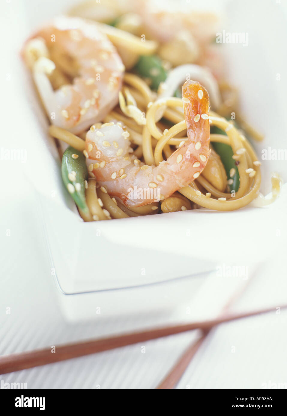 A chinese take out dish with shrimp and noodles Stock Photo - Alamy