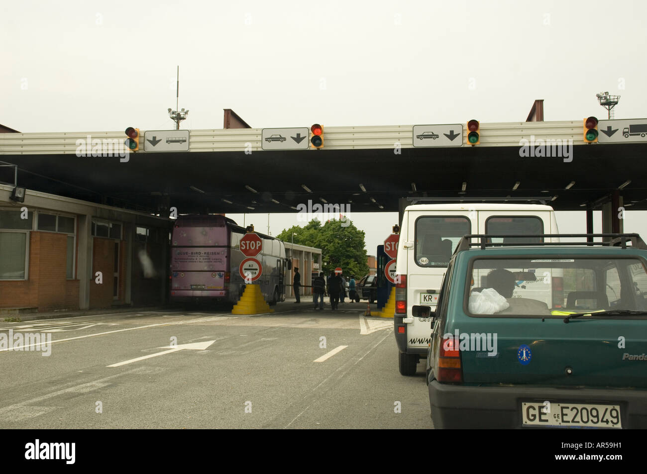 Border crossing into Italy from the East Stock Photo - Alamy
