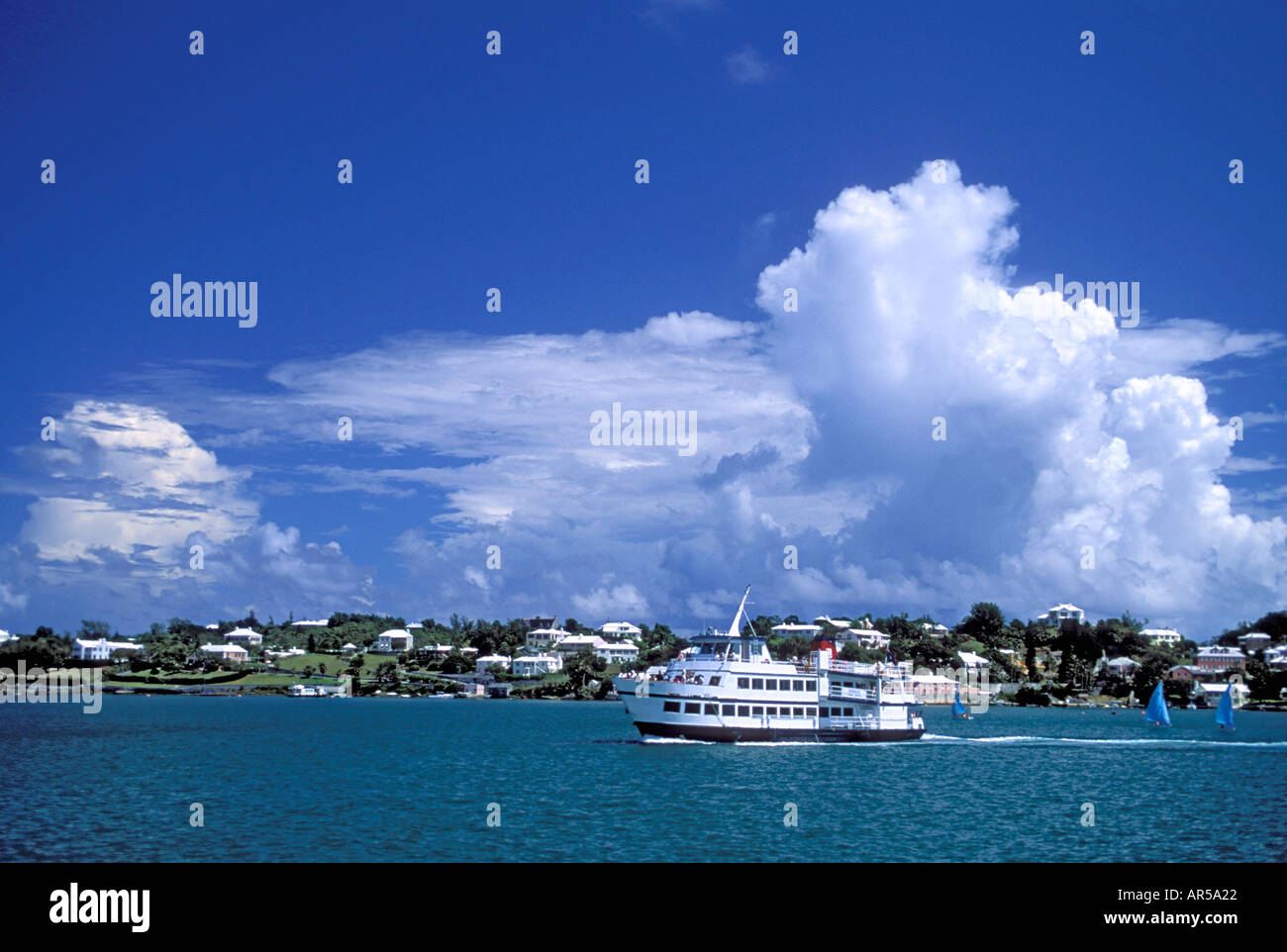 Public transportion ferry Great Sound Bermuda Stock Photo - Alamy