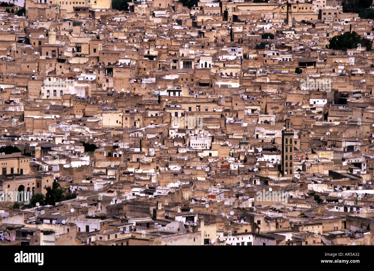 City view of Fes in Morocco Stock Photo - Alamy