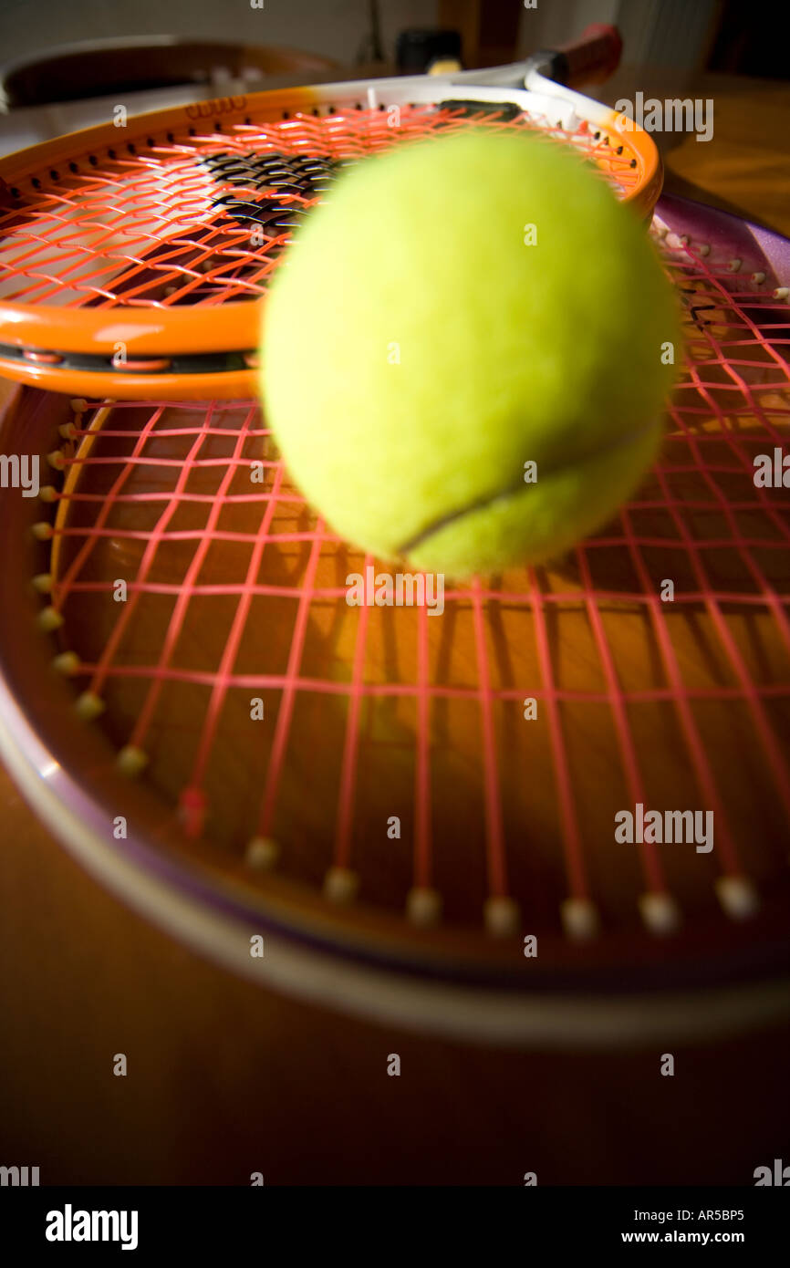 Tennis rackets and ball Stock Photo - Alamy