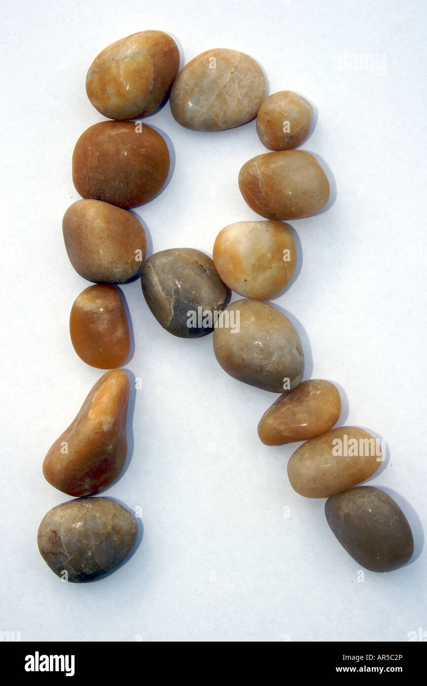 Stone Alphabet Letter R Stock Photo - Alamy