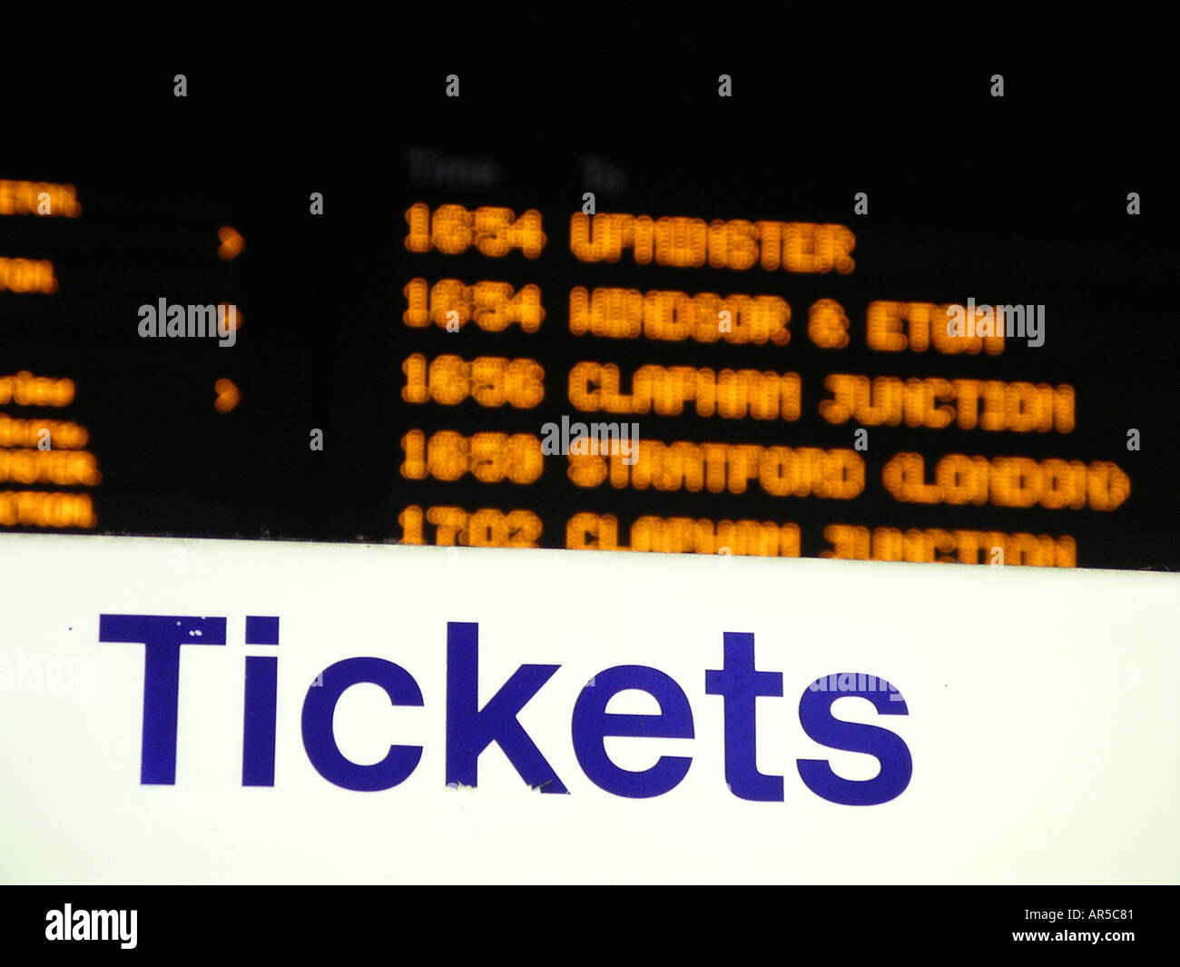 London train ticket hi-res stock photography and images - Alamy