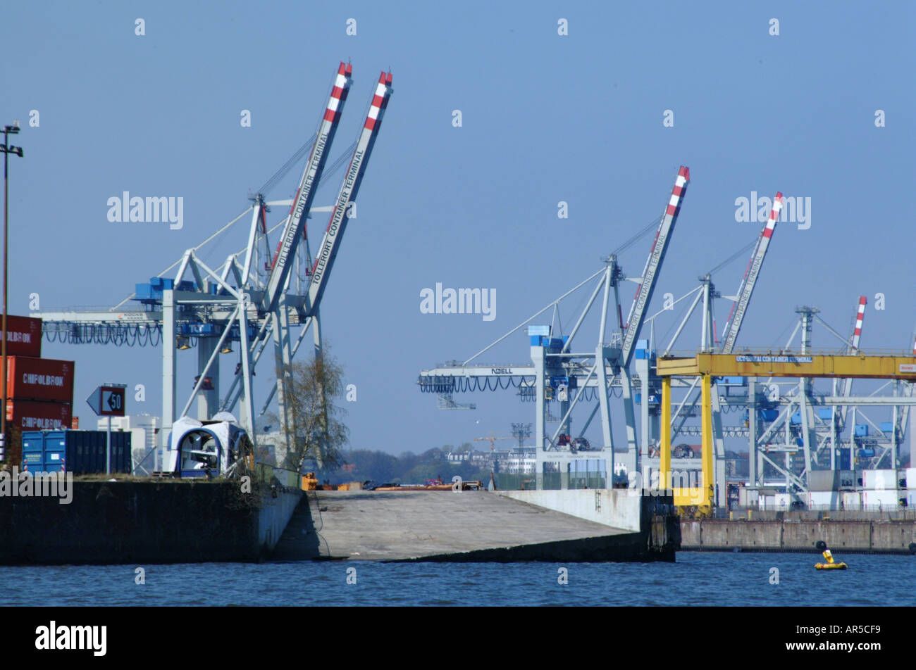 One of the massive mobile drydocks at the hamburg shipyard germany ...