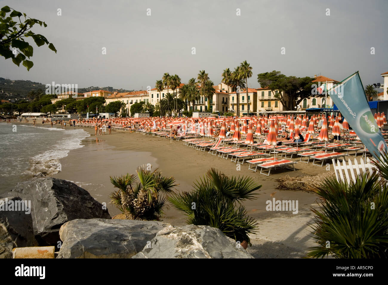 Diano Marina beach, Liguria, Italy Stock Photo - Alamy