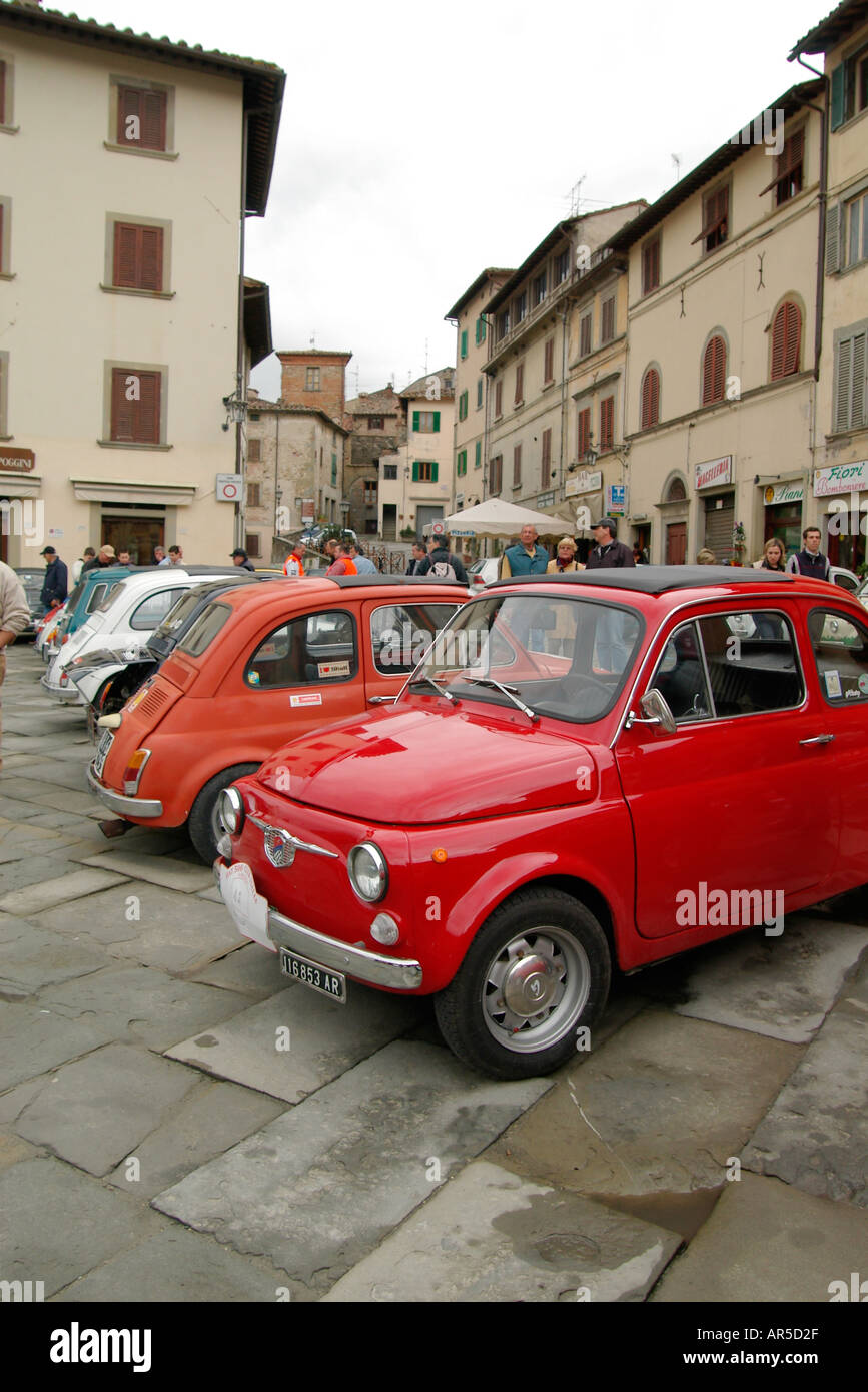 Fiat 500 rally Anghiari Tuscany Italy Stock Photo - Alamy