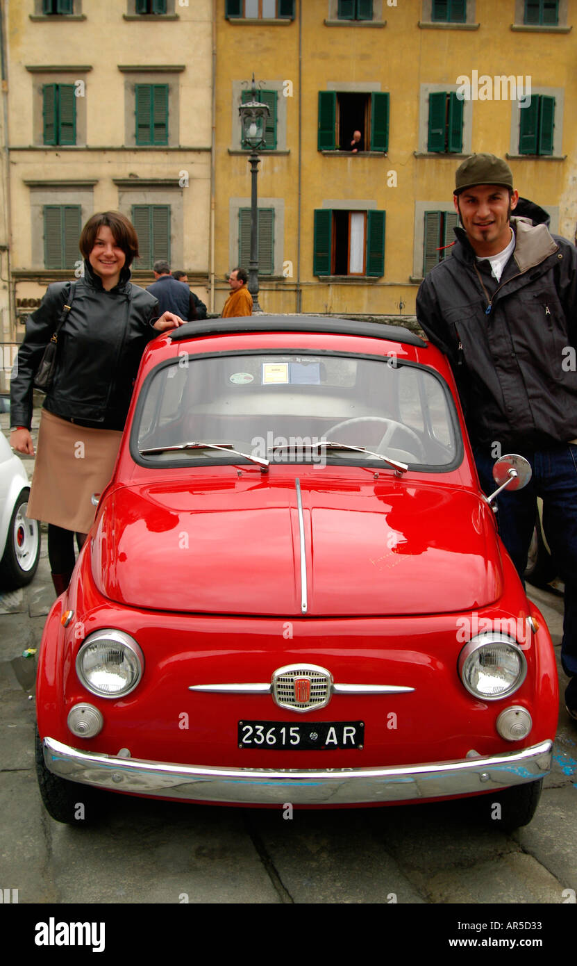 Fiat 500 rally Anghiari Tuscany Italy Stock Photo - Alamy