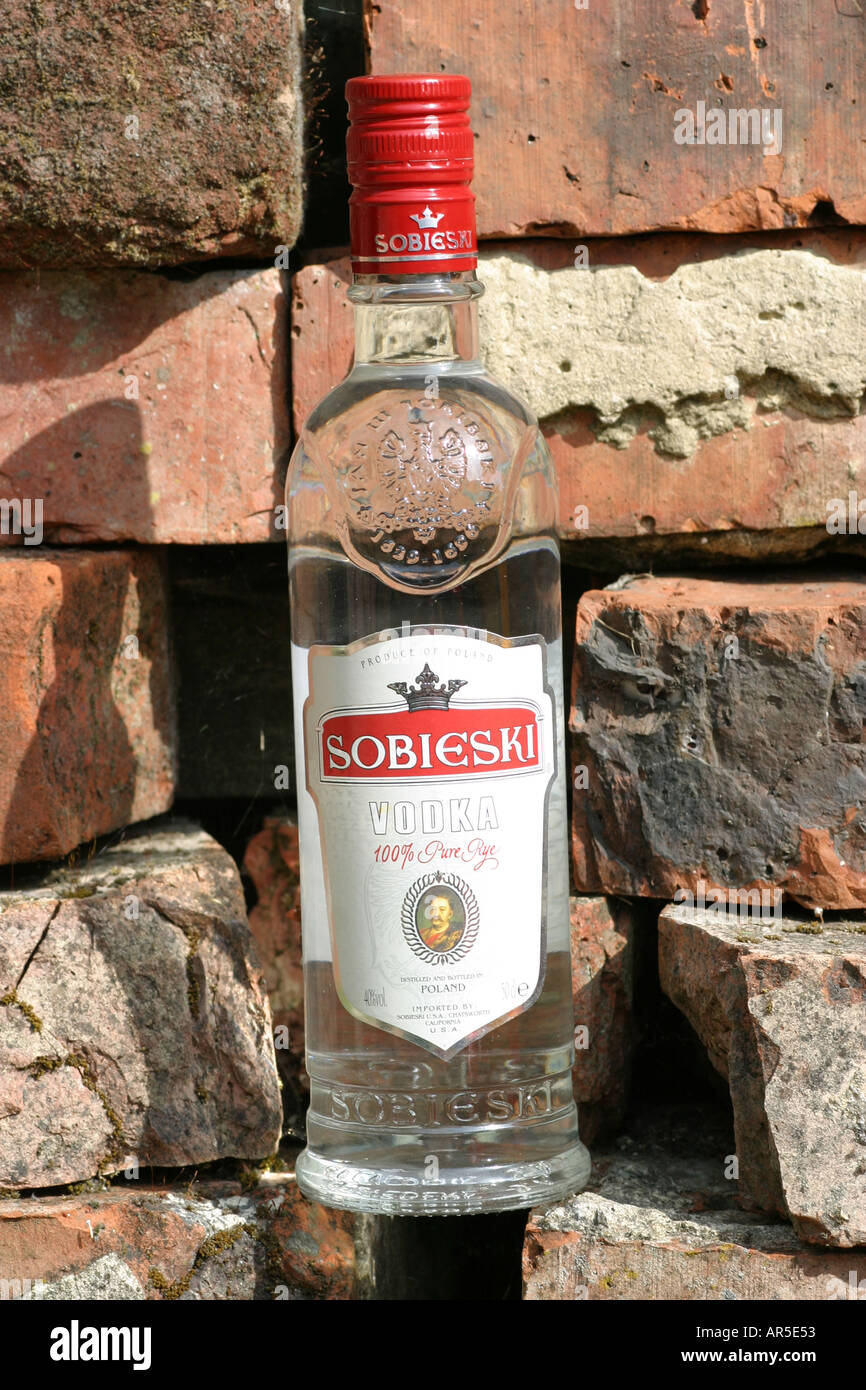 Bottles of genuine Polish vodka Stock Photo - Alamy