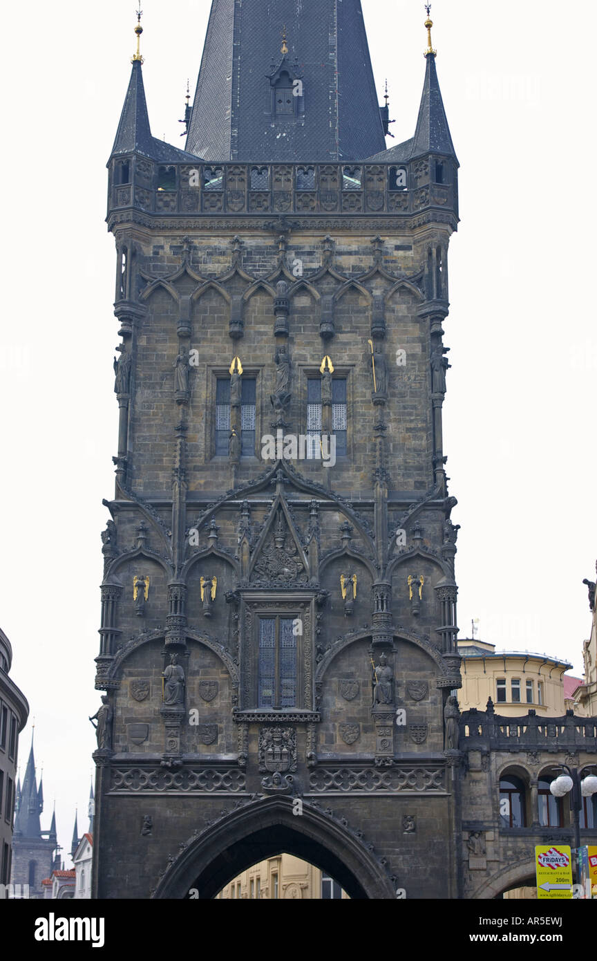 Powder Gate Prague Stock Photo - Alamy