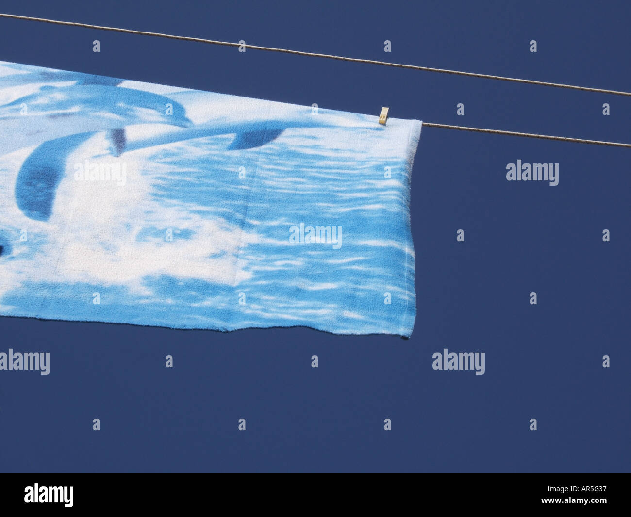 Washing line drying on beach hi-res stock photography and images - Alamy