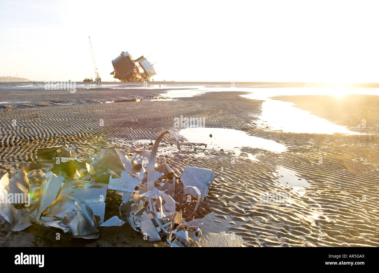 Grounded ferry Riverdance Stock Photo - Alamy