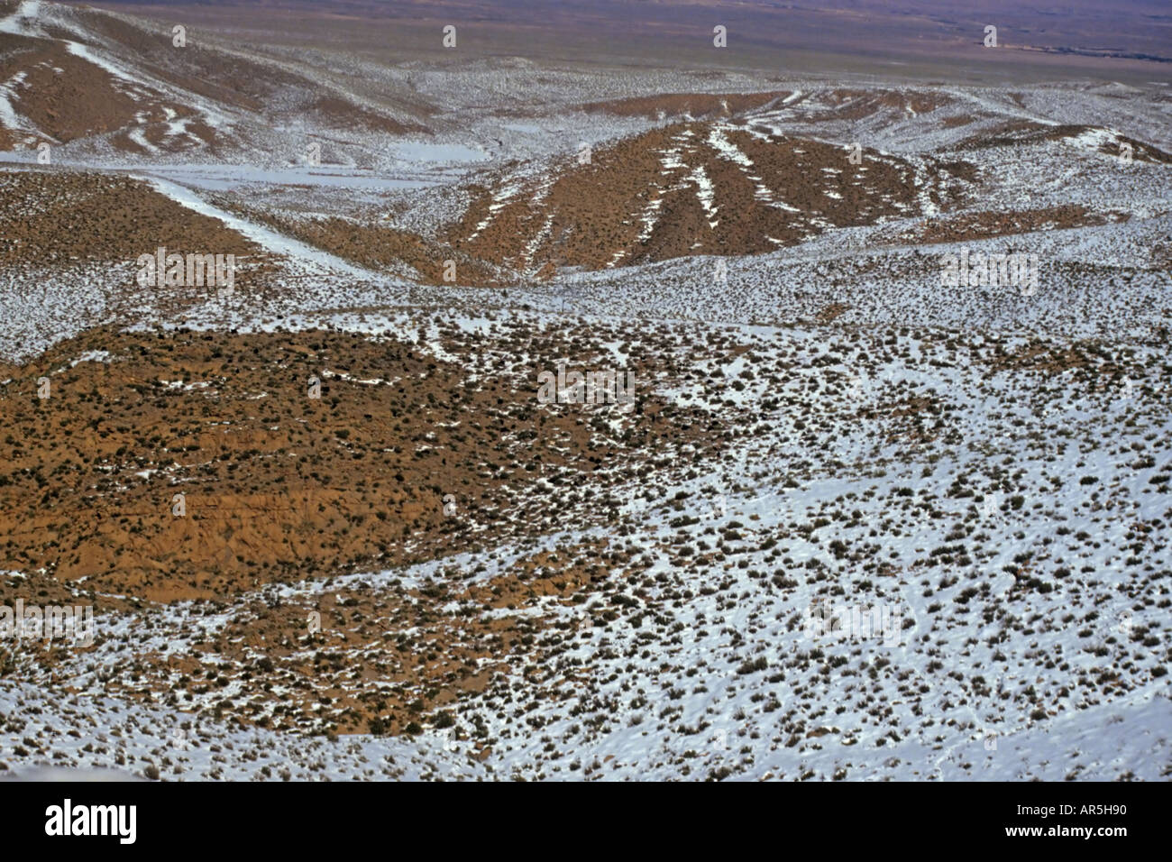 Snow on the Atlas Mountains in Morocco Stock Photo - Alamy