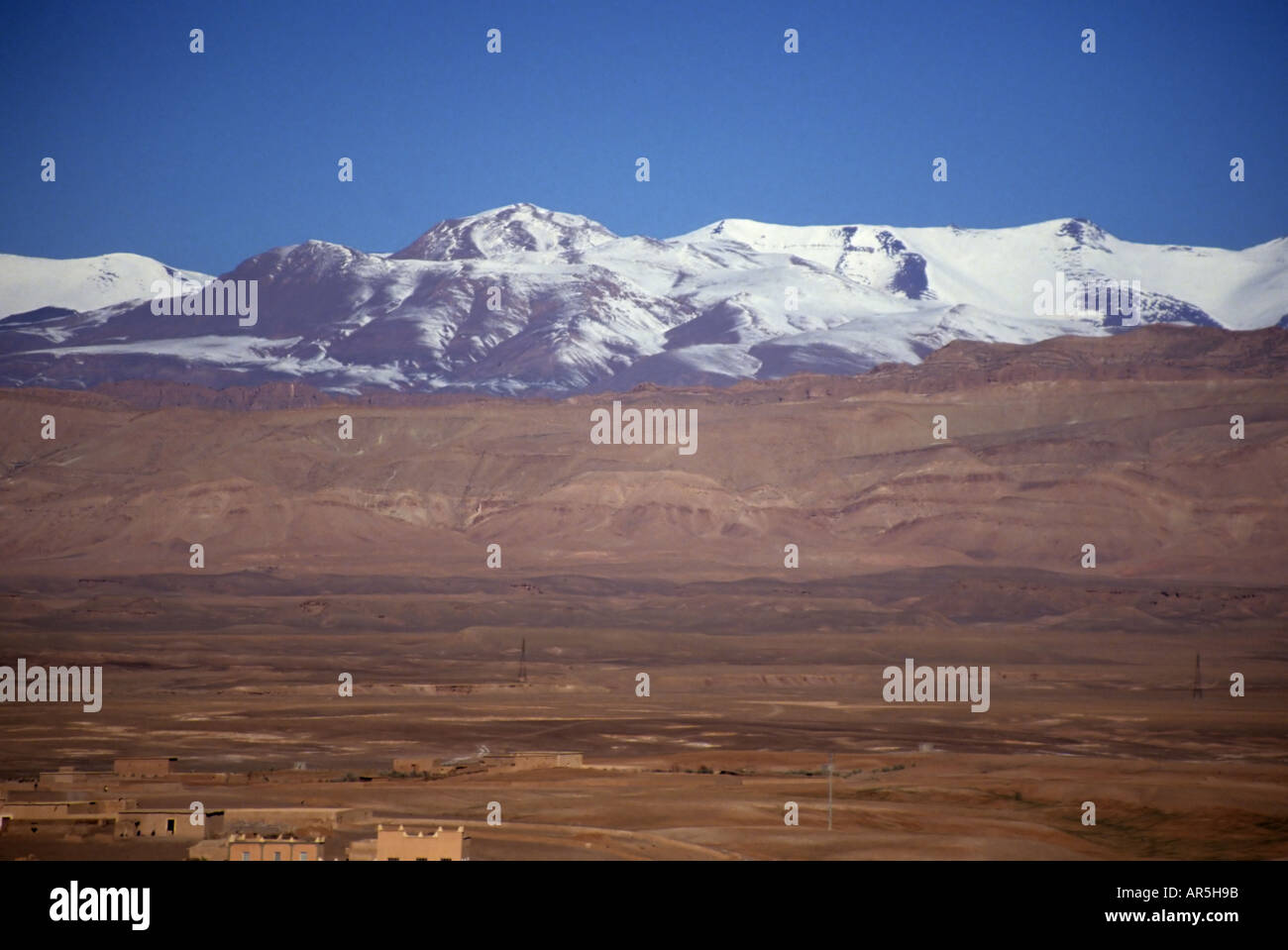 Snow on the Atlas Mountains in Morocco Stock Photo - Alamy