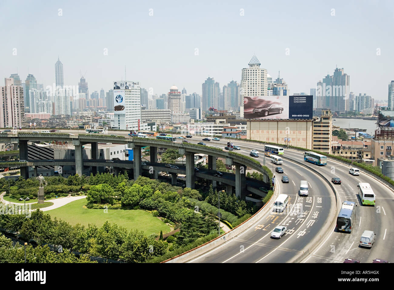 Shanghai flyover hi-res stock photography and images - Alamy