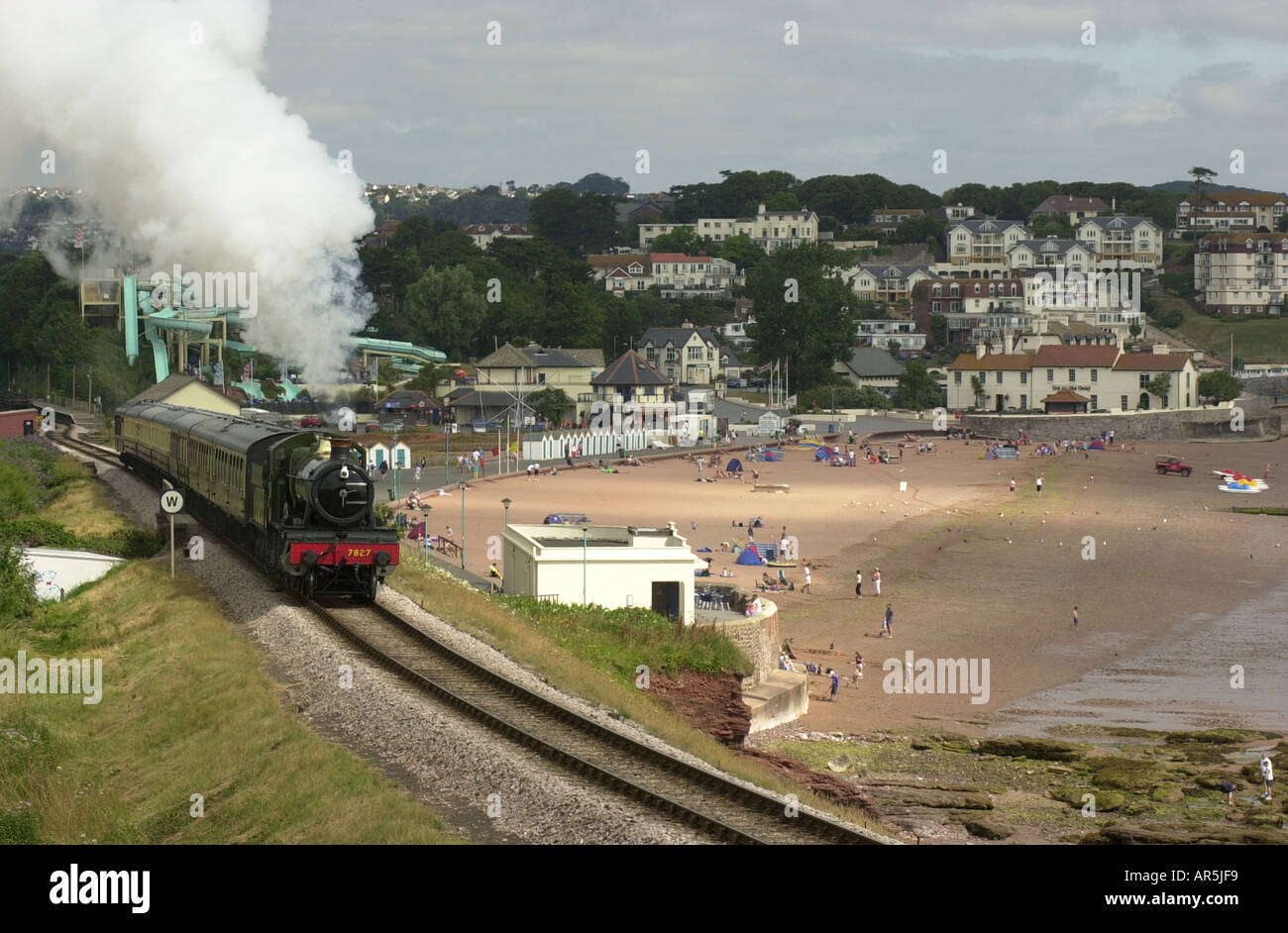 Steam Train, Devon Stock Photo - Alamy