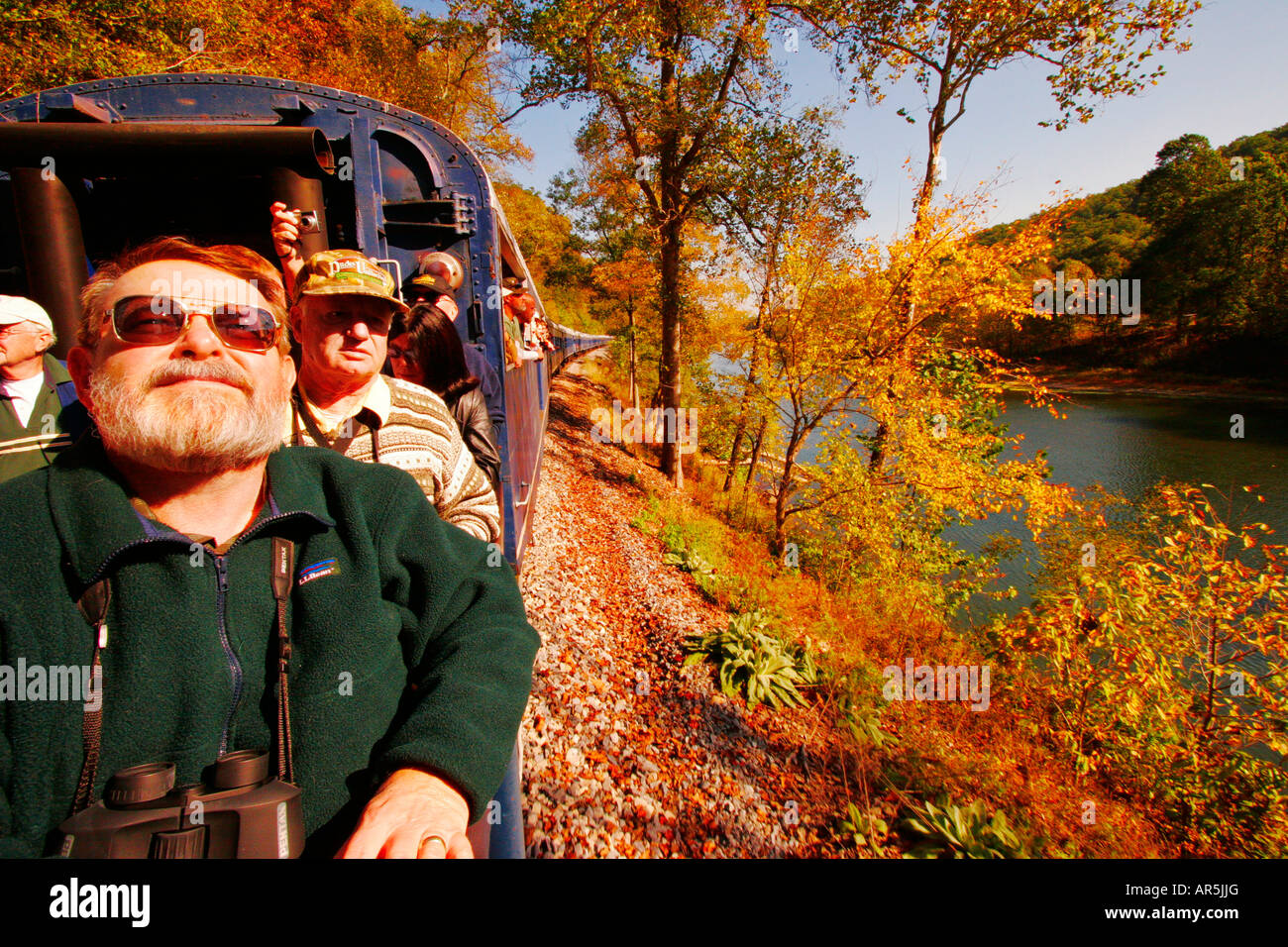 Watching Eagles fly on the Potomac Eagle Railroad in the Trough of the ...