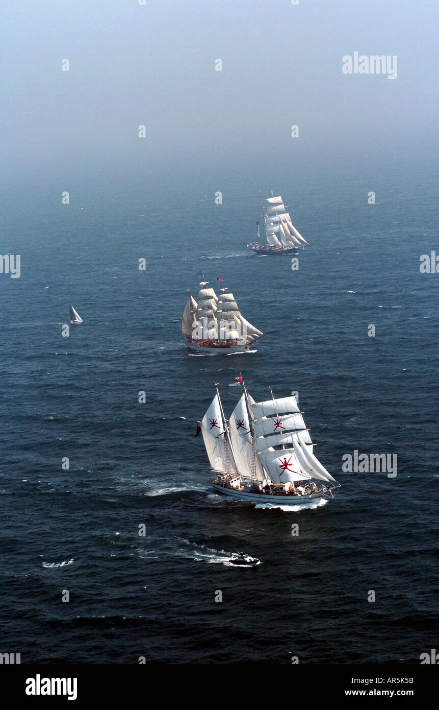 An international tall ships race leaves Torbay for Santander Stock ...